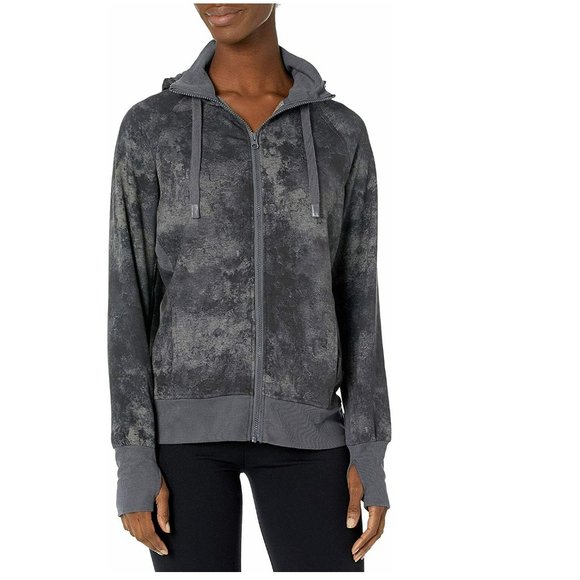 Danskin | Jackets & Coats | Danskin Double Collar Womens Hooded Jacket ...